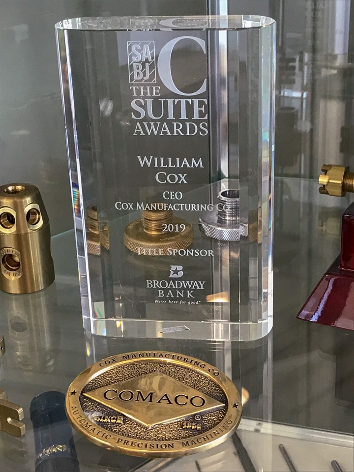 Bill Cox Receives Prestigious C-Suite Award | Cox Manufacturing Company